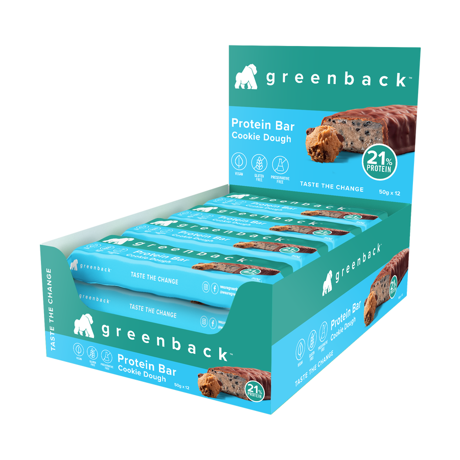Greenback plant-based protein bars